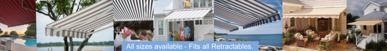 Patio Retractable Awning Replacement Fabric