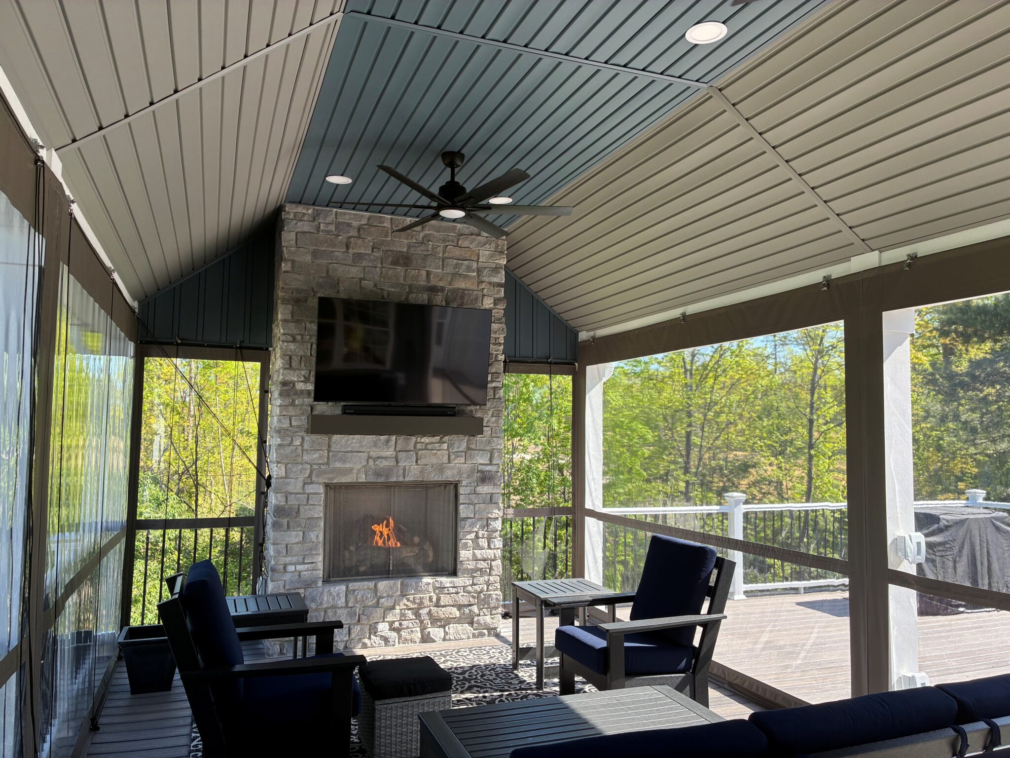Porch Enclosures Maryland — Manual & Motorized - PYC Awnings